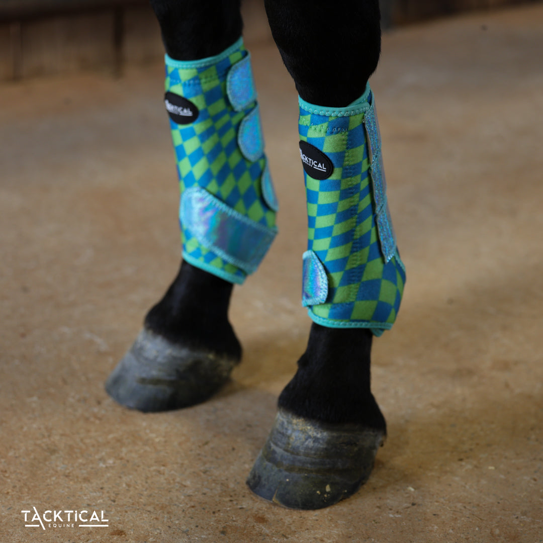 WAVY WITH SPARKLE VELCRO SPLINT BOOTS (PAIR) – Tacktical