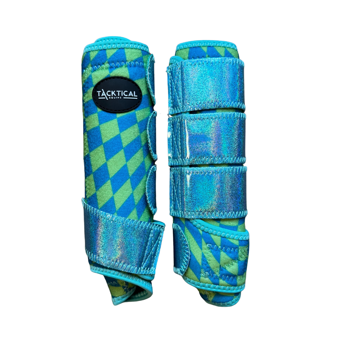 WAVY WITH SPARKLE VELCRO SPLINT BOOTS (PAIR) – Tacktical